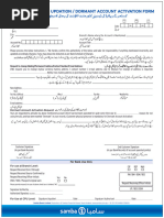 Dormant Account Activation Form | PDF