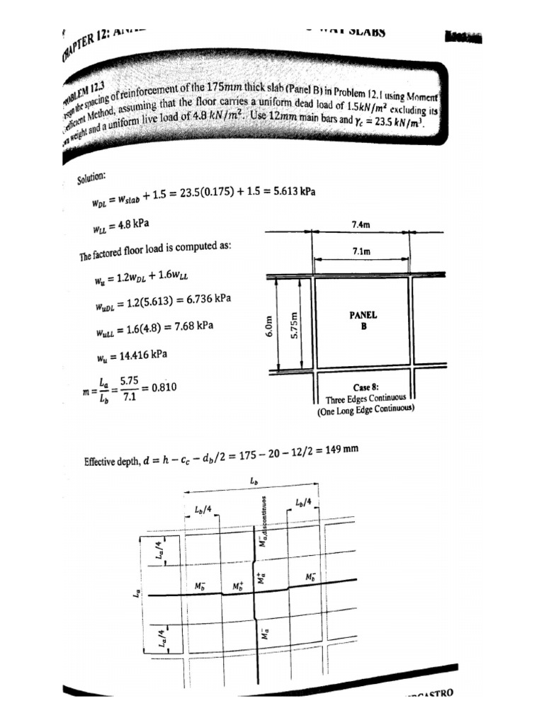 Moment Coefficient Method - Example | PDF