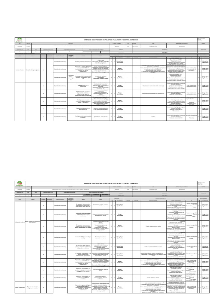 Formato Iperc. Operador de Montacarga | PDF | Especialidades Medicas | Medicina CLINICA