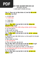 Trắc nghiệm bơi lội TDTU | PDF