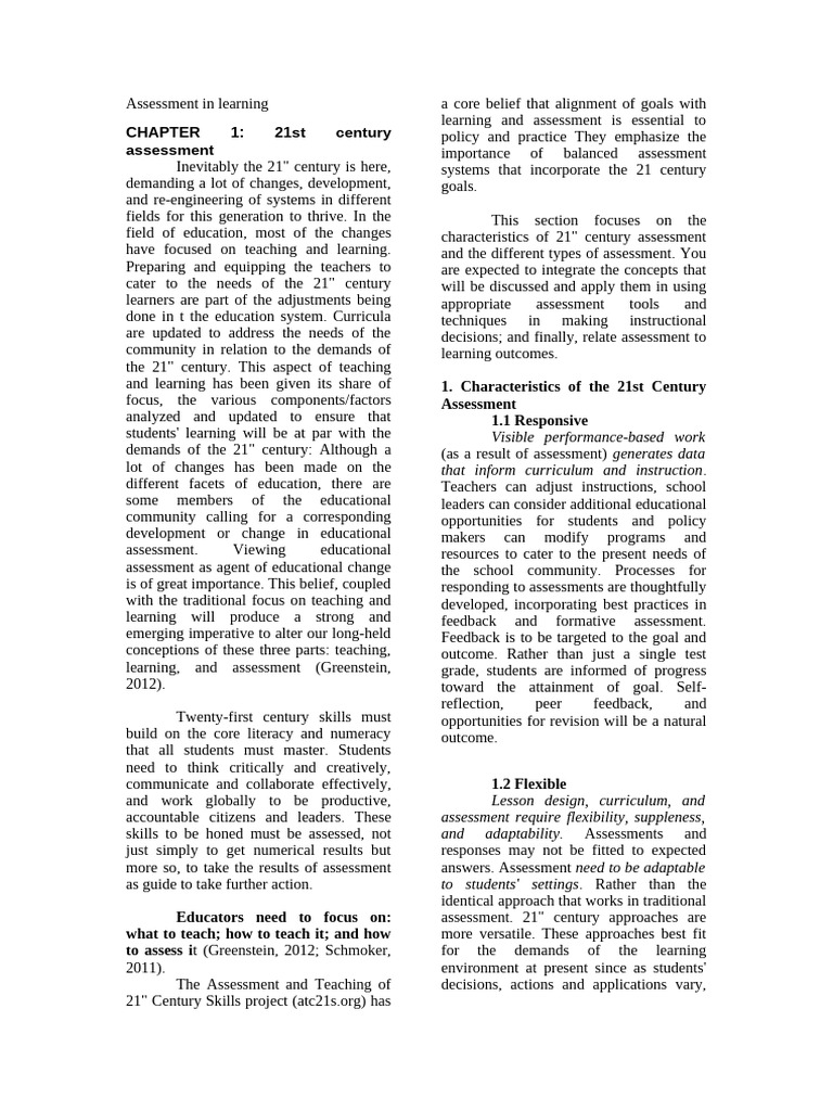 ASSESSMENT - Reviewer (Midterms) | PDF | Educational Assessment | Learning