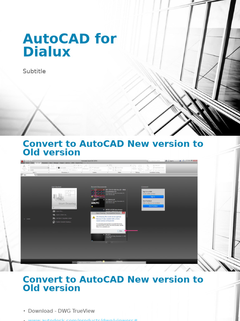 AutoCAD For Dialux | PDF