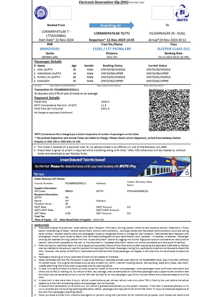 Print LTT DLN 8909253591 | PDF | Identity Document | Payments