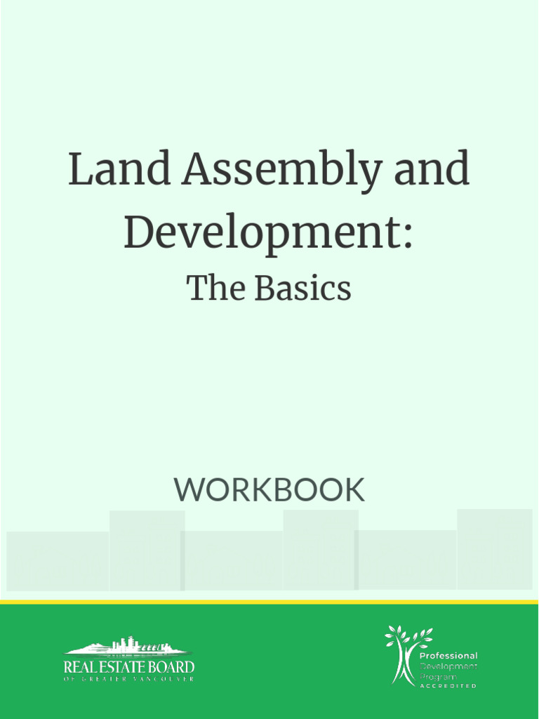 Workbook - Land Assembly & Development - The Basics V6 | PDF | Easement ...