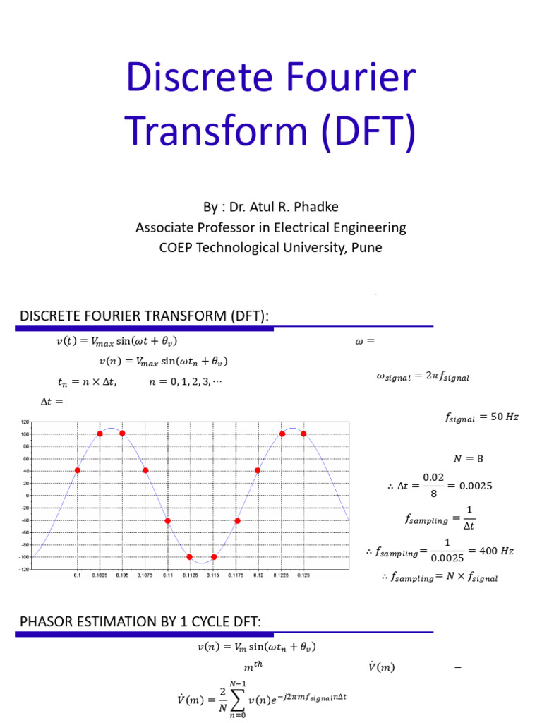 DFT 2024 | PDF | Sampling (Signal Processing) | Discrete Fourier Transform