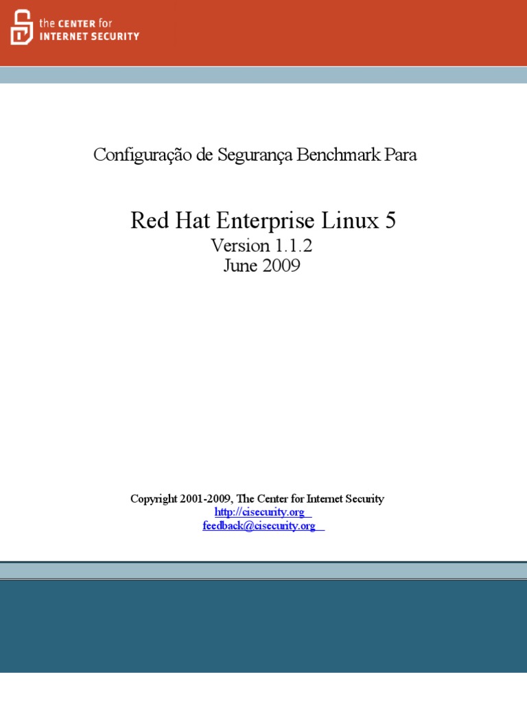 CIS RHEL 5.0-5.1 Benchmark v1.1.2 0001 | PDF | Avaliação comparativa ...