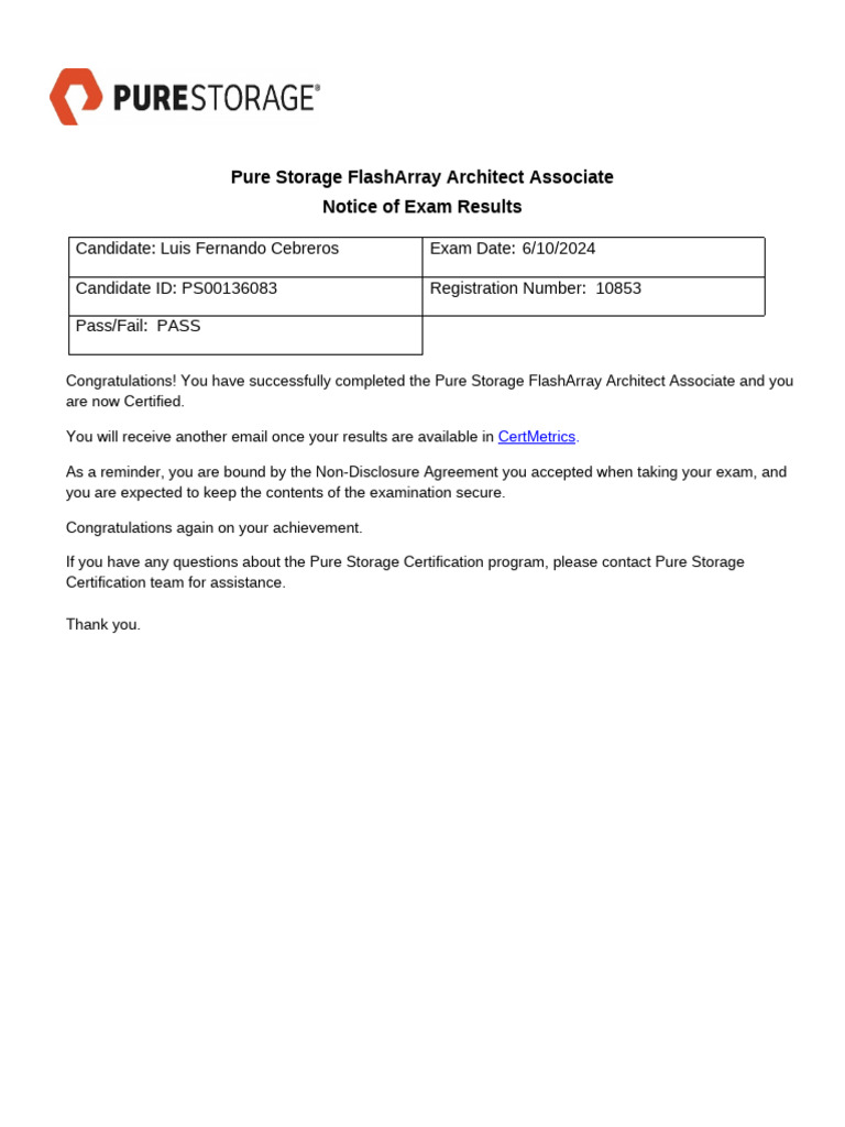 Pure Storage FlashArray Architect Associate | PDF | Architect