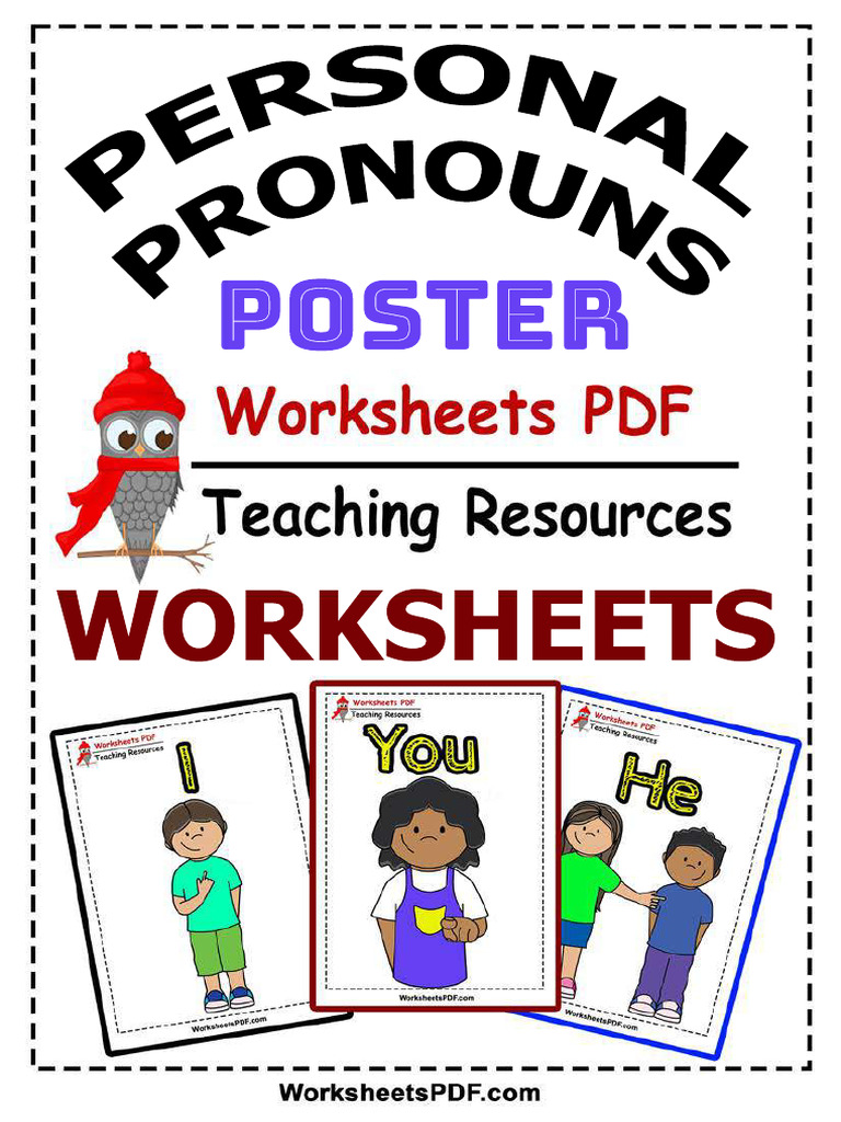 Personal Pronouns Poster Set | PDF
