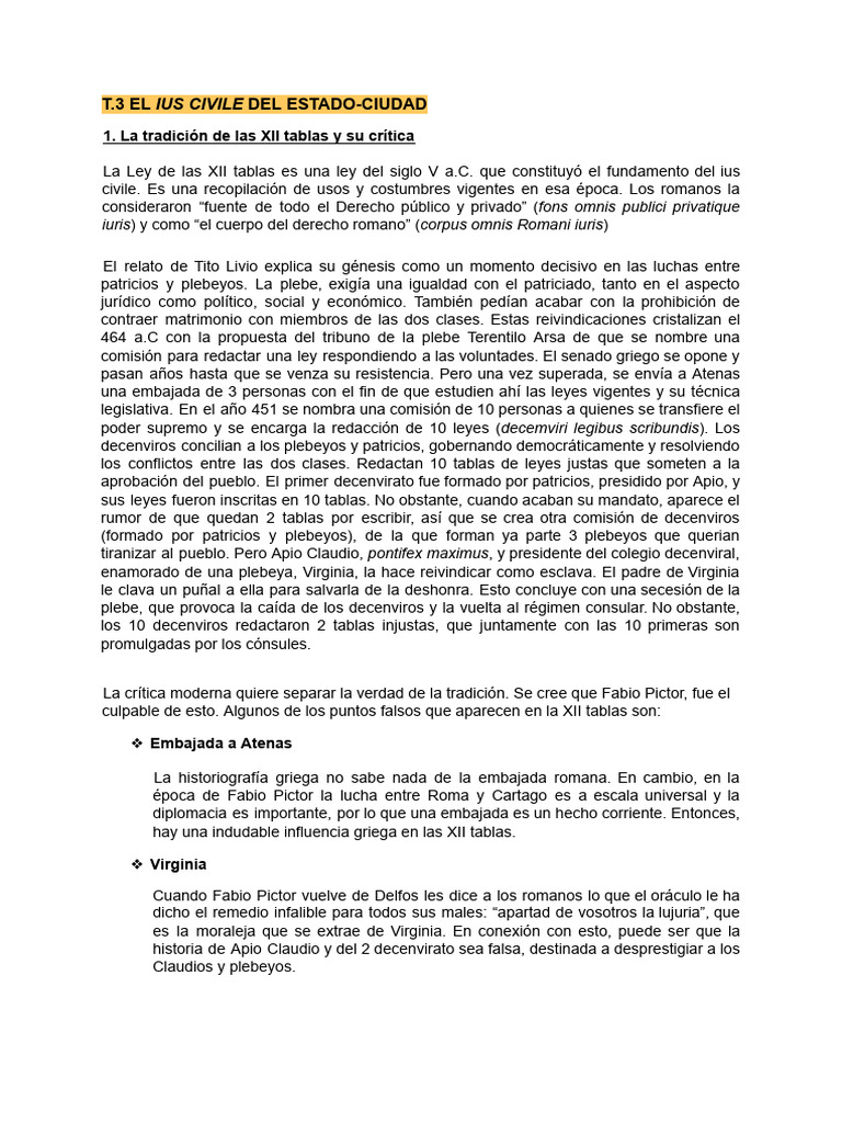 Crítica al Ius Civile Romano | PDF | Esclavitud | Roma antigua