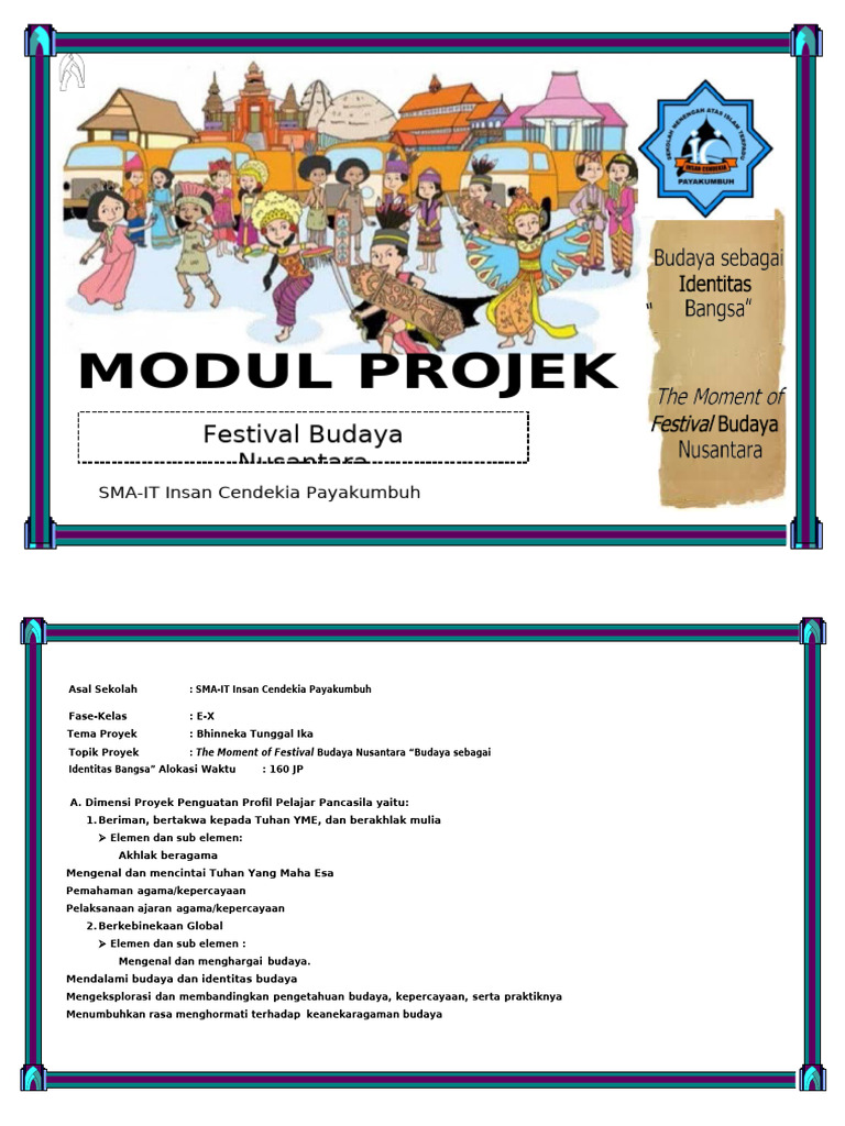 Lampiran 3 - CONTOH MODUL PROJEK | PDF | Kajian Bahasa Asing