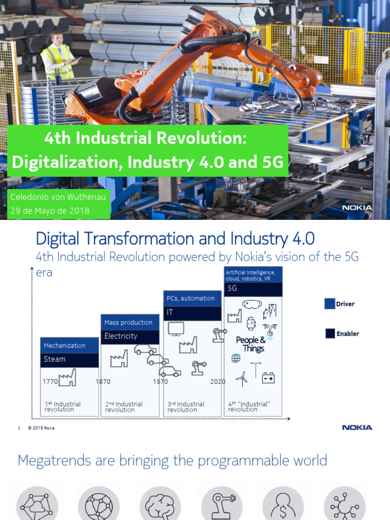 Pres2 - Nokia - 4th Industrial Revolution-Celedonio-von-Wuthenau | PDF | Engineering | Computing