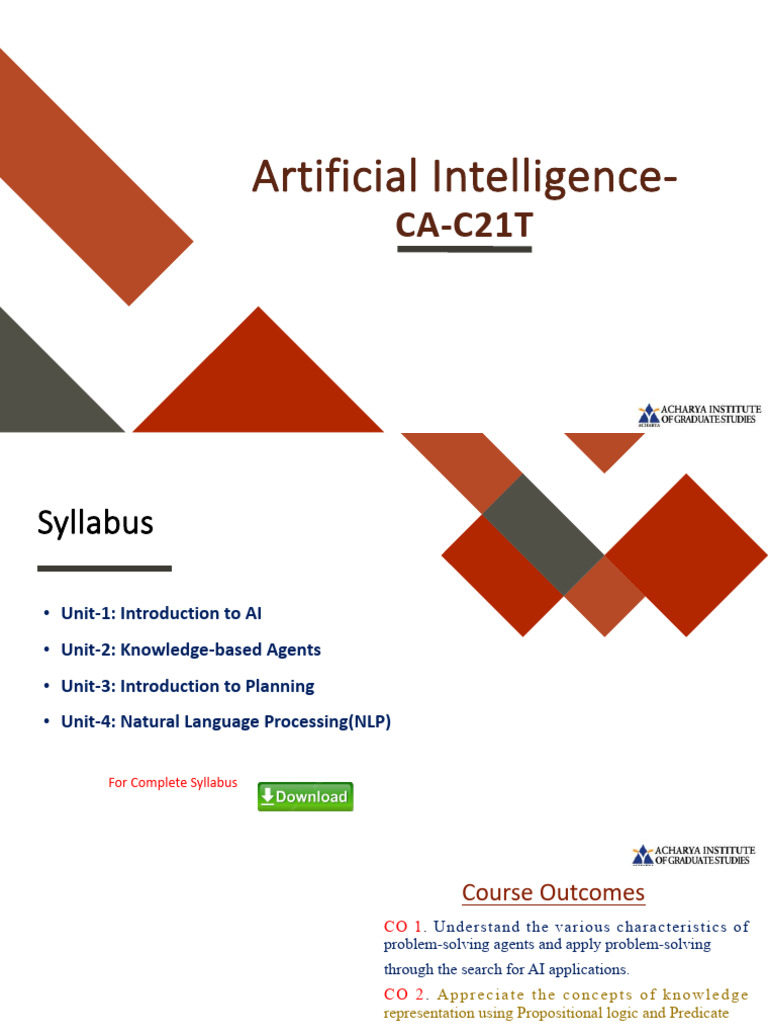 BCA AI Chapter-1 Complete | PDF | Artificial Intelligence | Intelligence (AI) & Semantics
