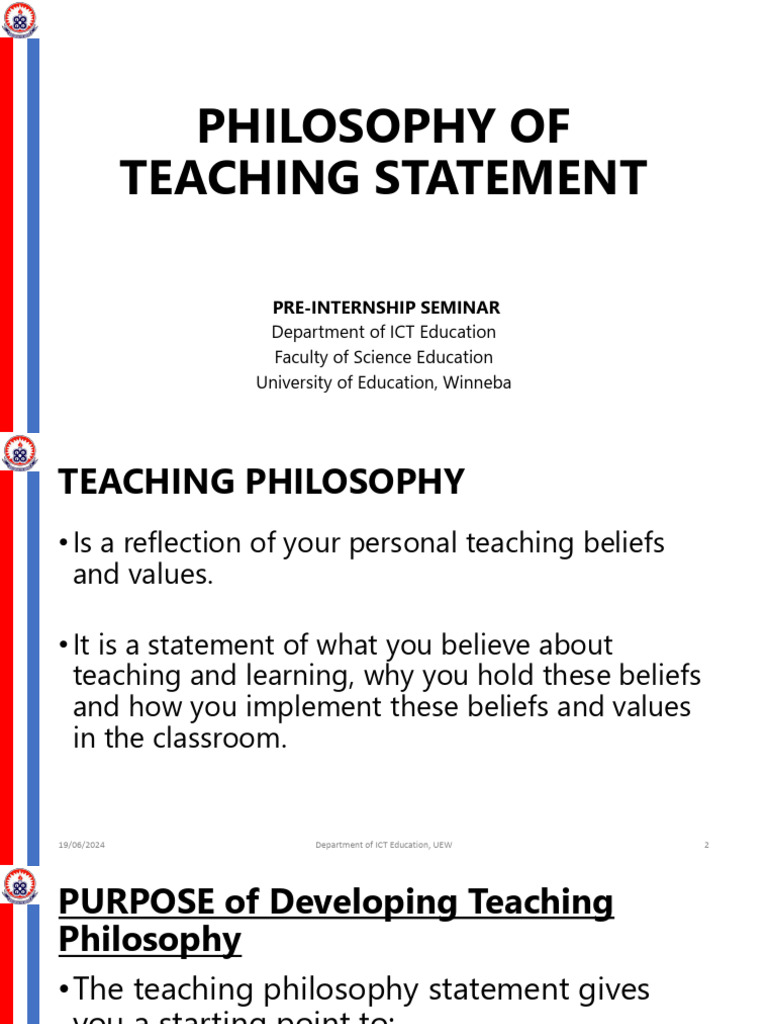 Teaching Philosophy Pdf Educational Technology Learning