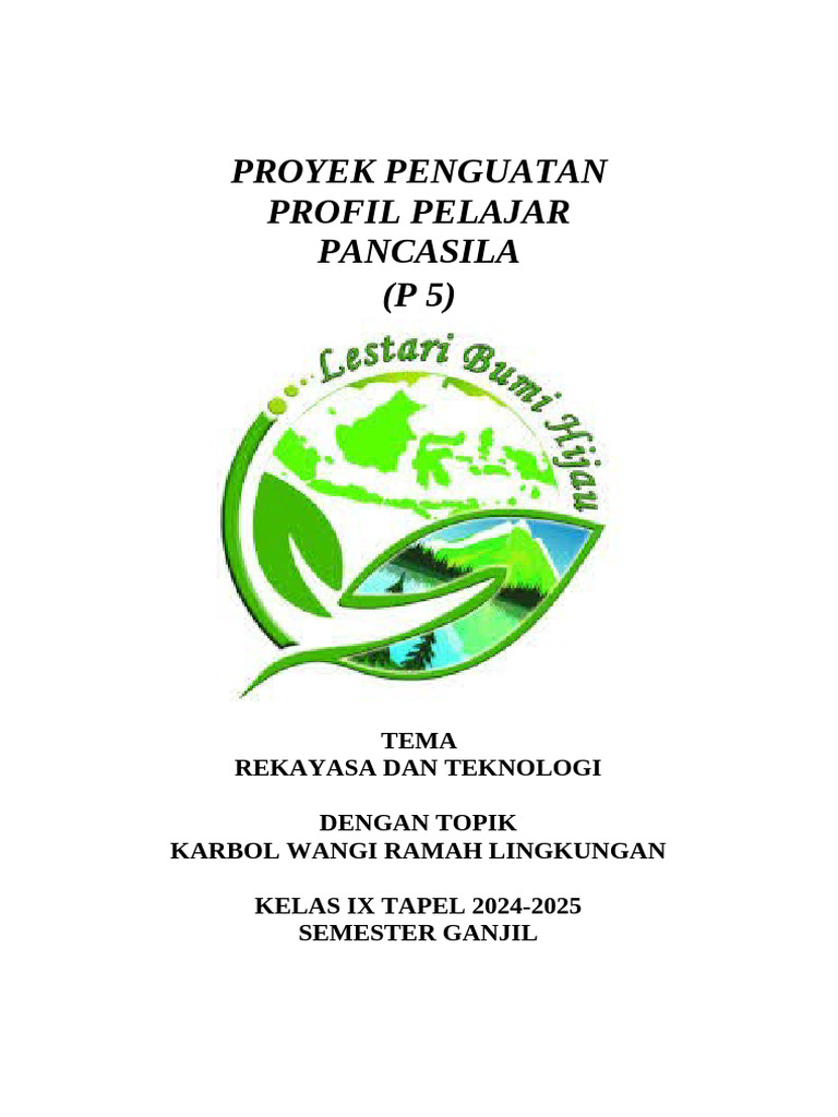 Program P5 Rekayasa Dan Teknologi | PDF