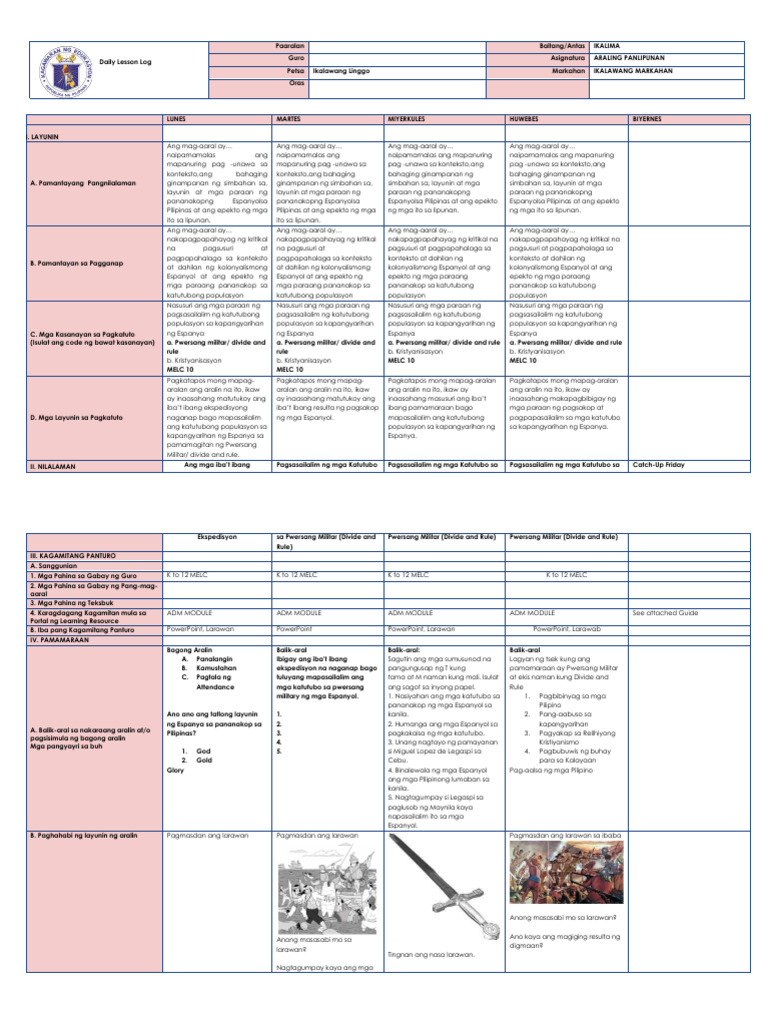 DLL Ap 5 W2-Q2 | PDF