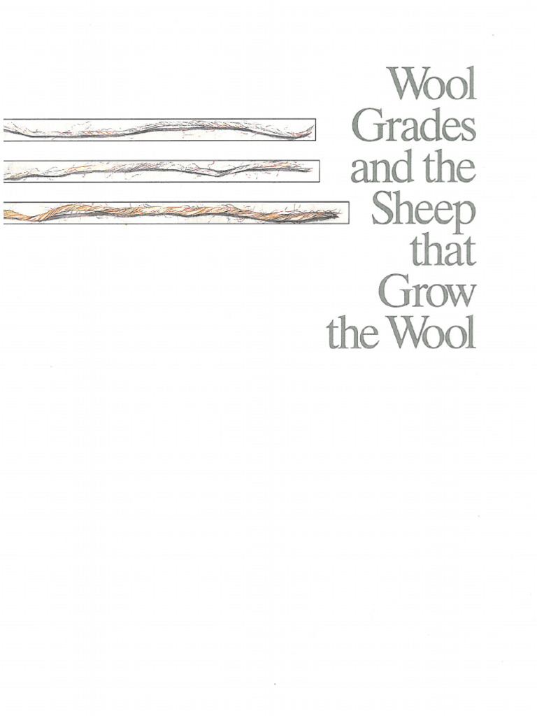 Wool Grades and The Sheep That Grow The Wool Scan-1 | PDF