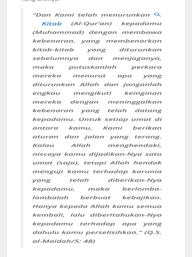 Rangkuman Materi PAI Kelas 10 Bab 1 Kurikulum Merdeka - Portal Edukasi 2 | PDF | Agama ...