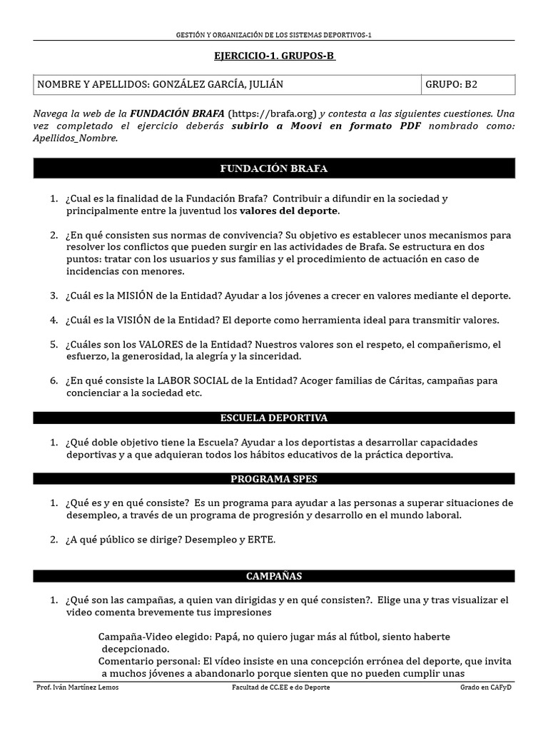 GB Ejerc 1 Fundación Brafa | PDF