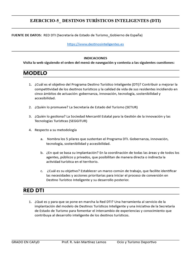 GB Ejerc 4 Destino Turístico Inteligente | PDF | Turismo