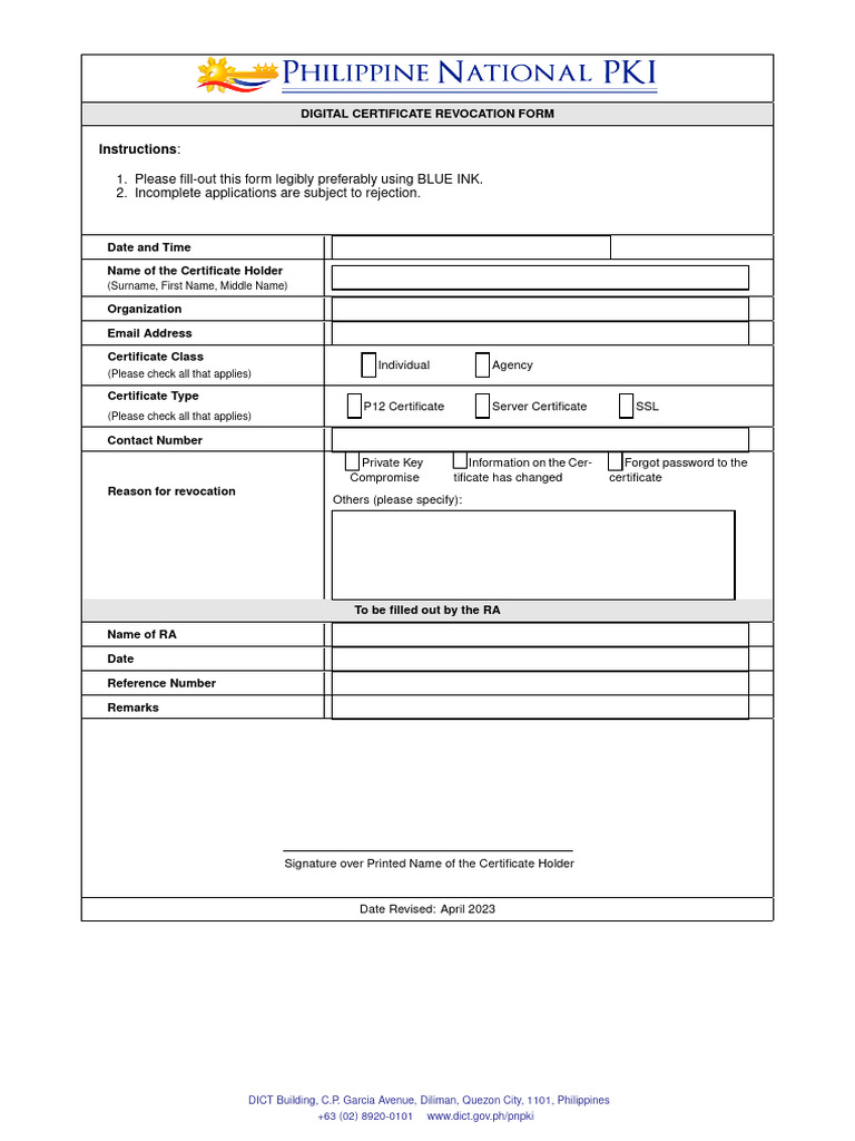 Revocation Form-Template | PDF