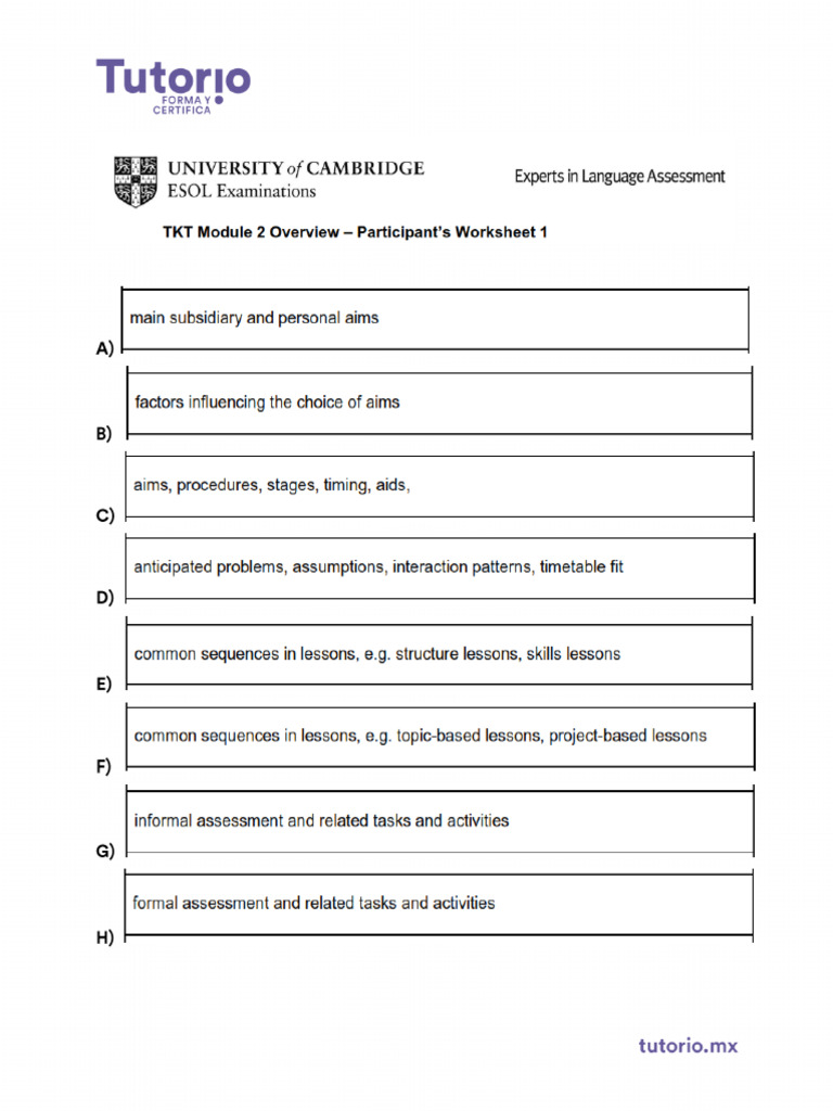 Overview - Worksheet 1 | PDF
