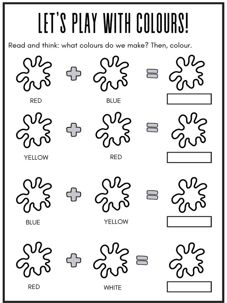 Let's Play With Colours! | PDF