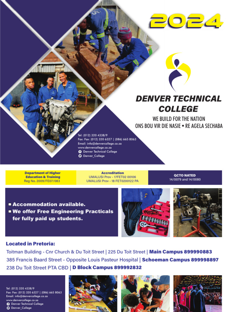 Denver Technical College Fees 2024 | PDF | Engineering