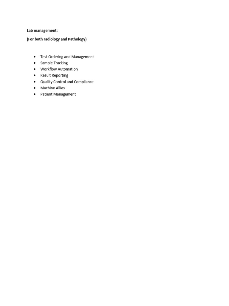Lab Management | PDF