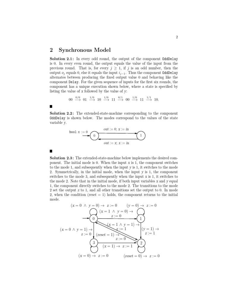 Solutions For Problems: Principles of Cyber-Physical Systems by Rajeev Alur | PDF | Computer ...