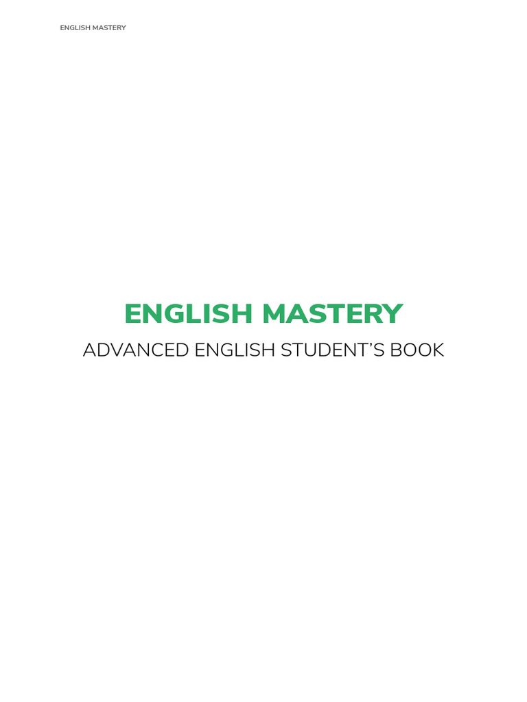 C2 English Mastery Advanced English Textbook Reducido | PDF | Language ...