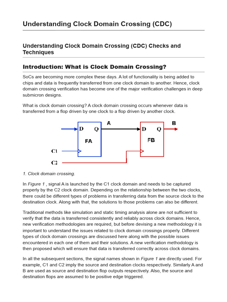 Understanding Clock Domain Crossing | PDF | Formal Verification ...