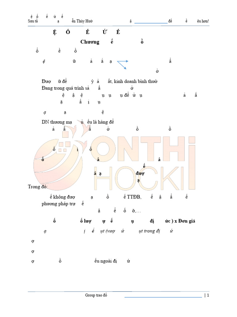 Hệ Thống Kiến Thức KTTC 1 | PDF