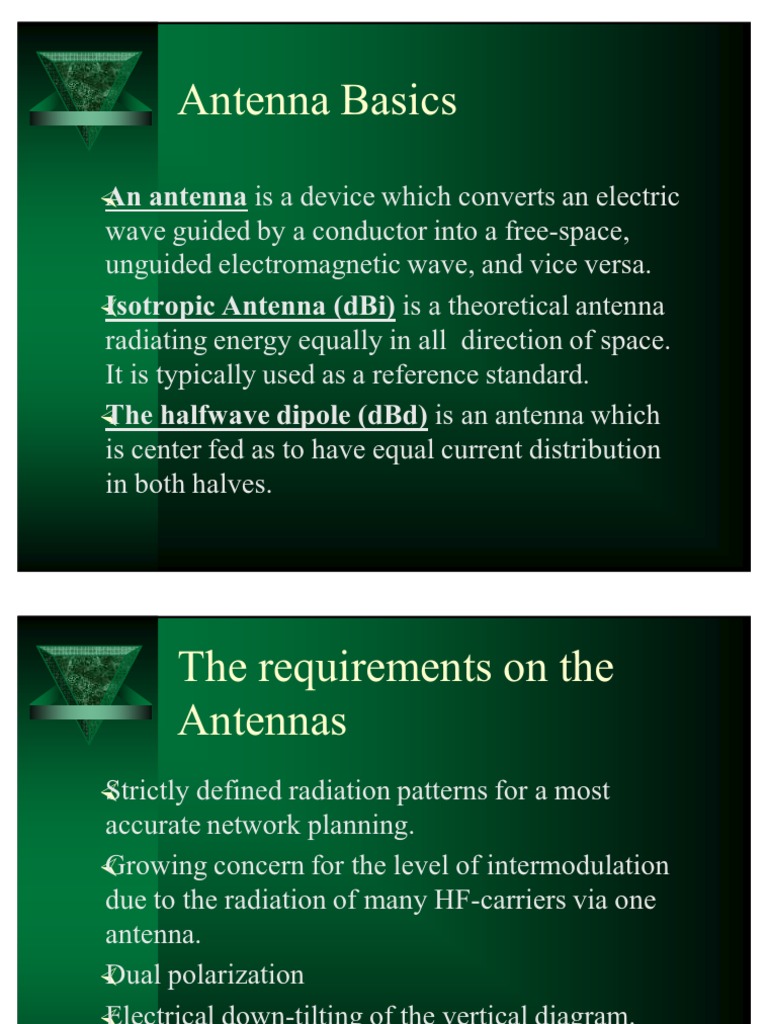 GSM Antenna Types and Frequency Ranges | PDF | Antenna (Radio) | Radio
