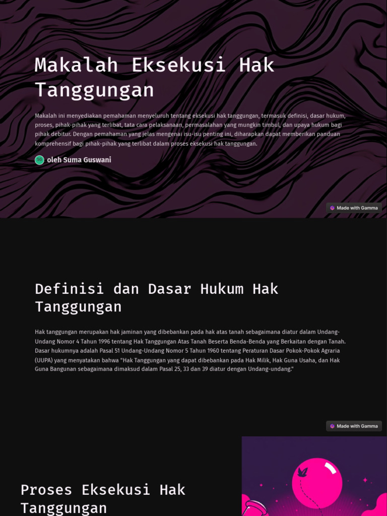 Panduan Eksekusi Hak Tanggungan | PDF