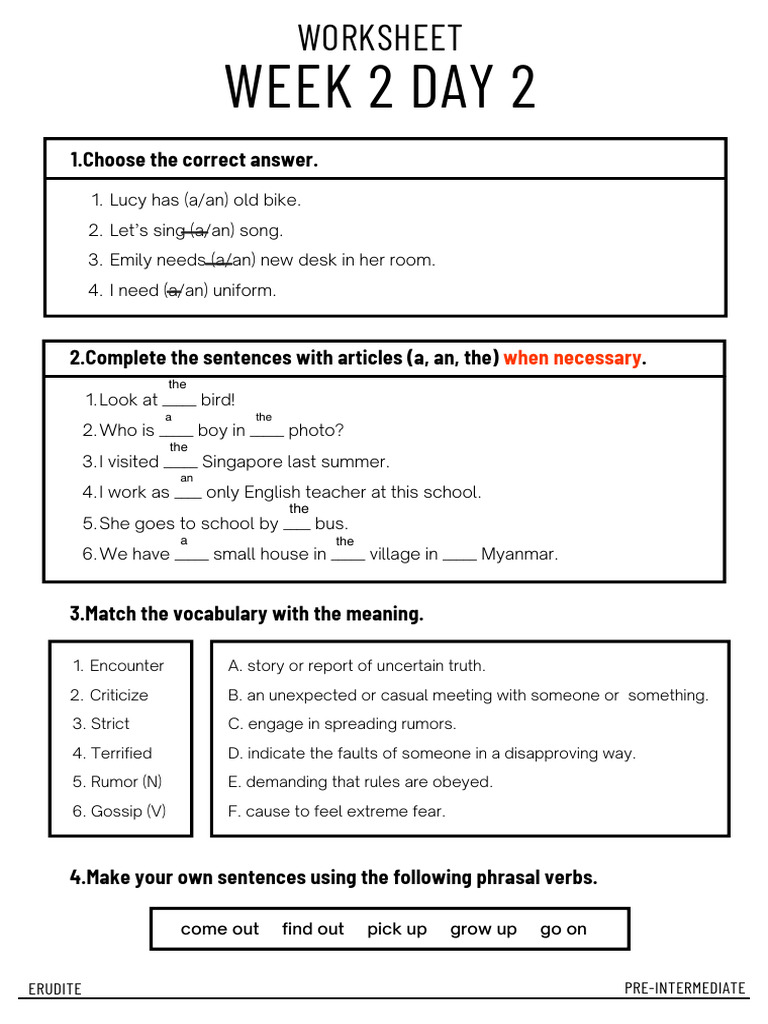 PI Revamp W2D2 Worksheet | PDF