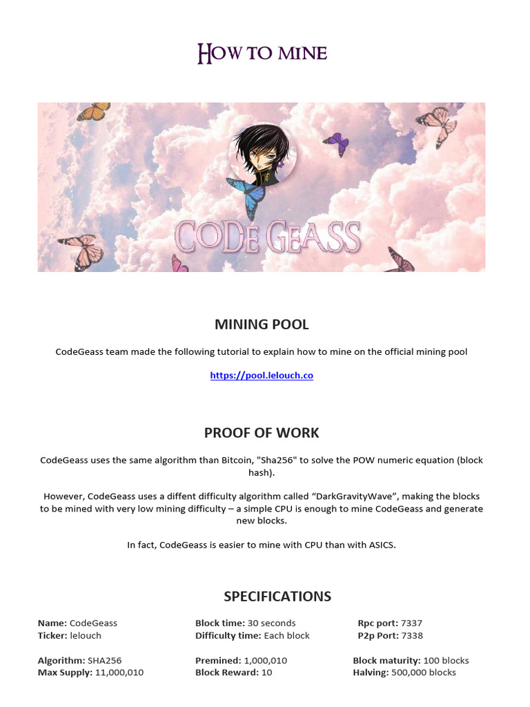 Howtomine CodeGeass | PDF | Graphics Processing Unit | Computer Hardware