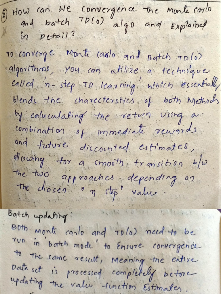 RL Mid - Unit4,5 Imp Questions | PDF | Teaching Methods & Materials | Science & Mathematics