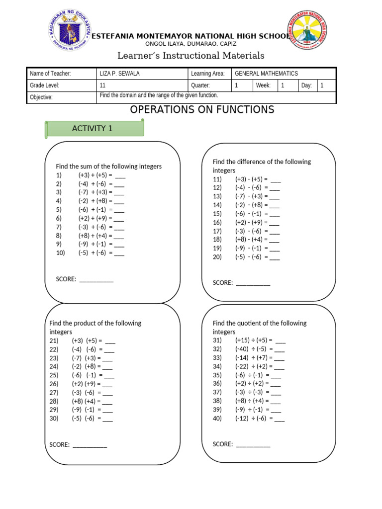 Act 1 | PDF | Mathematics | Mathematical Analysis