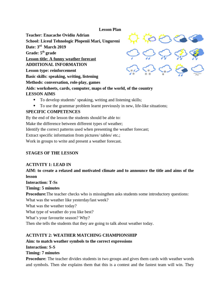 weather_forecast_1 | PDF | Weather | Cognitive Science