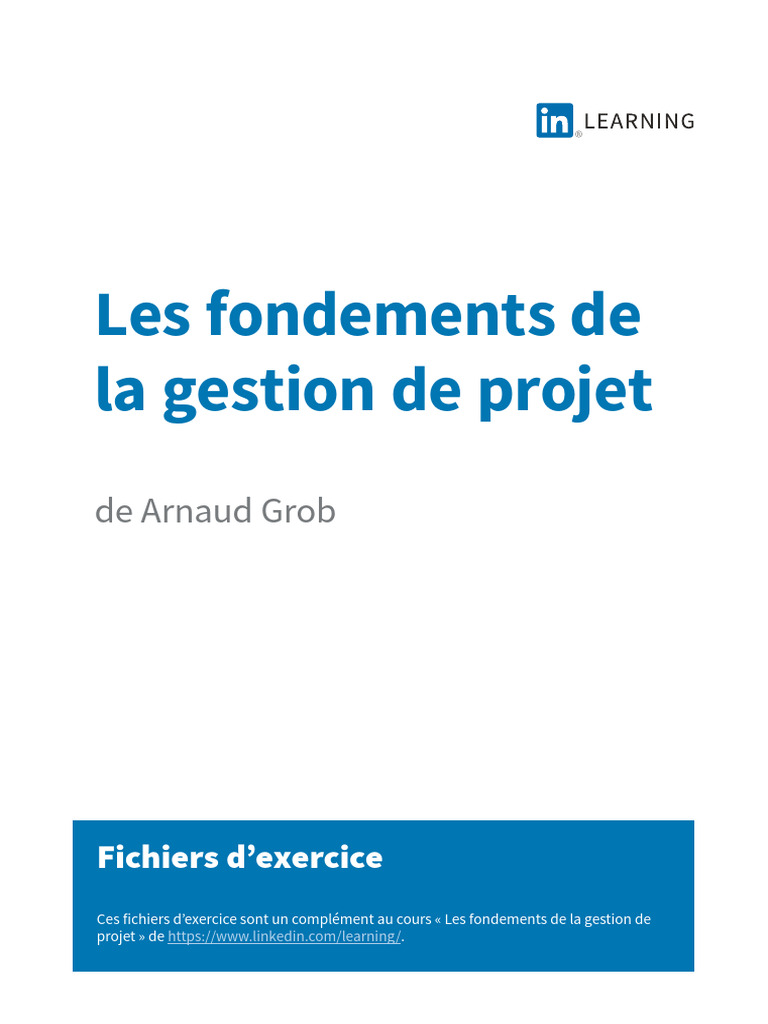 Livrables en gestion de projet | PDF | Gestion de projet