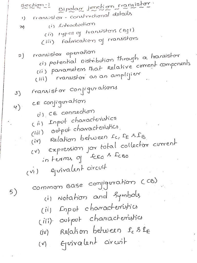 Unit 2 Basic Electronics CSE 4 Sem | PDF