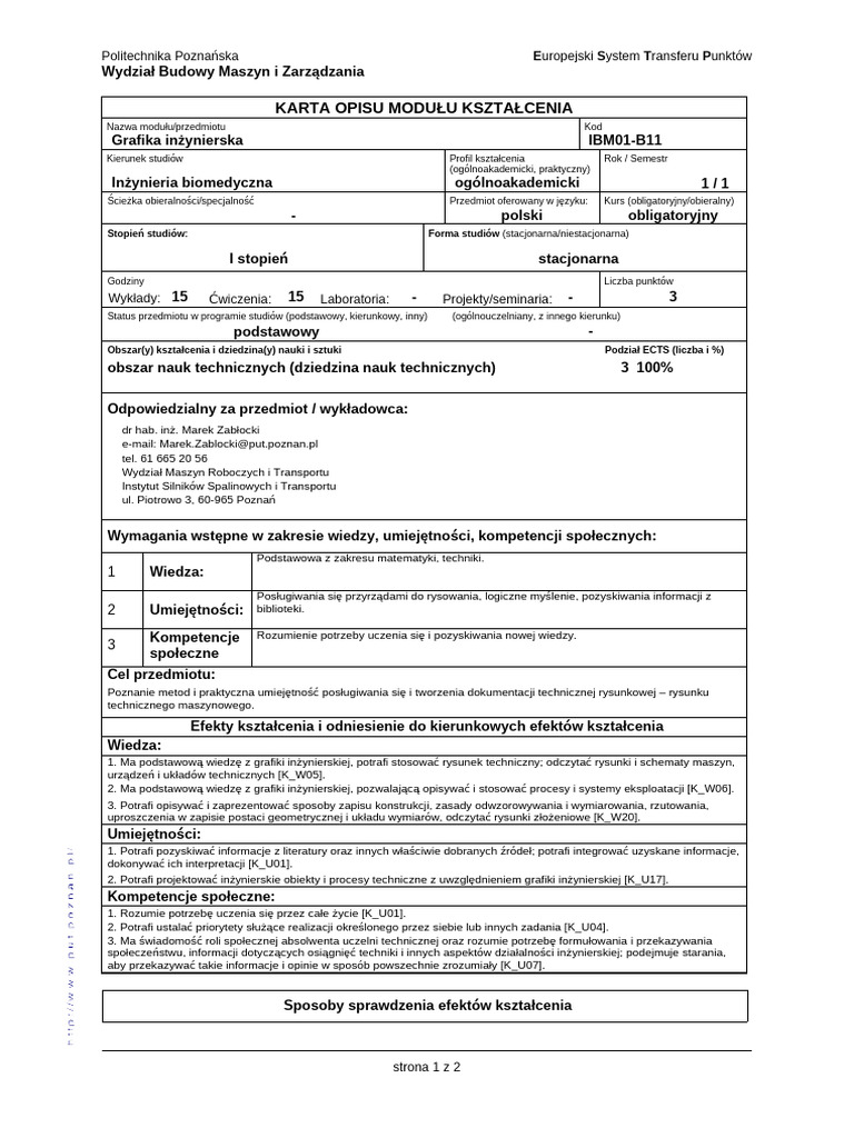 B11-Grafika Inzynierska | PDF