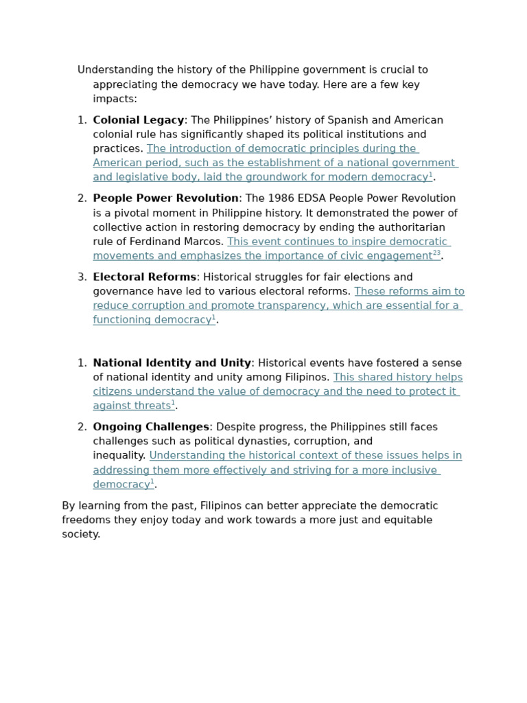 Understanding The History of The Philippine Government Is Crucial To ...