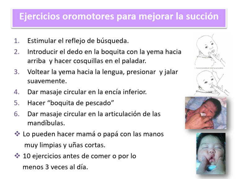 Ejercicios Oromotores 1 | PDF | Salud y bienestar