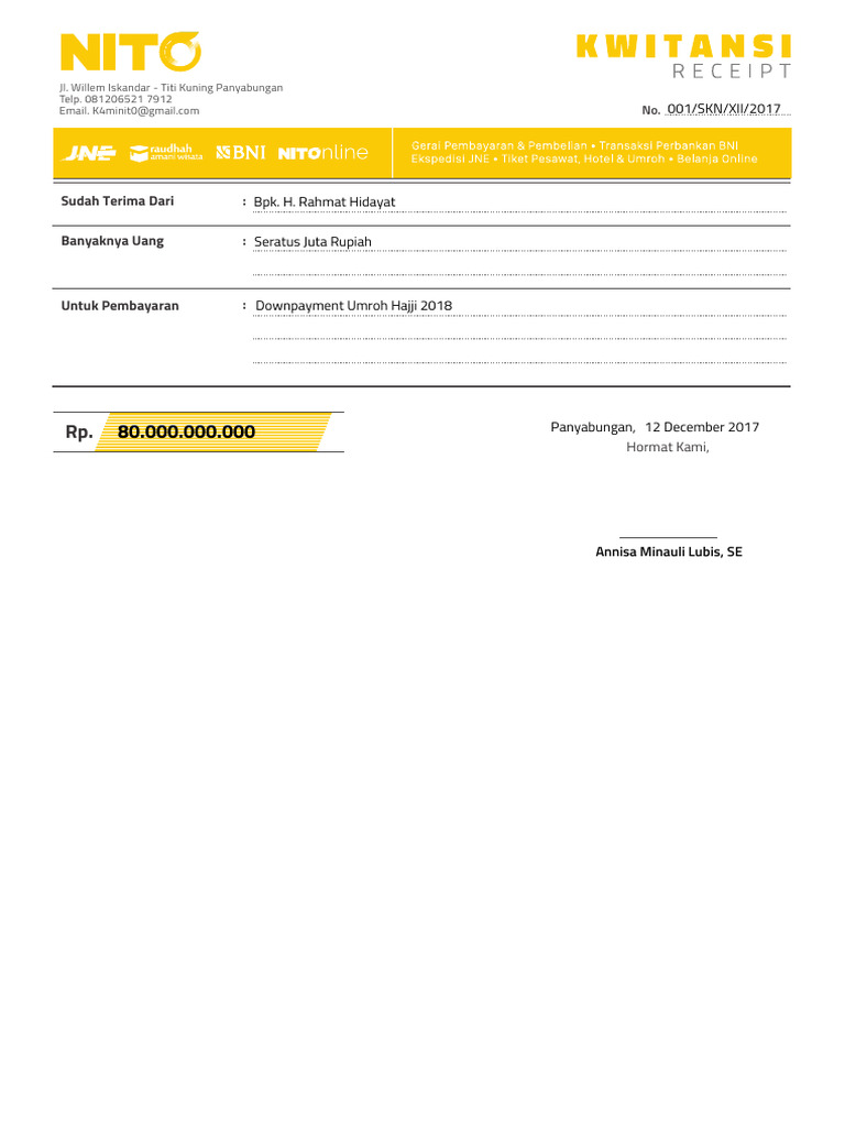 Kwitansi | PDF