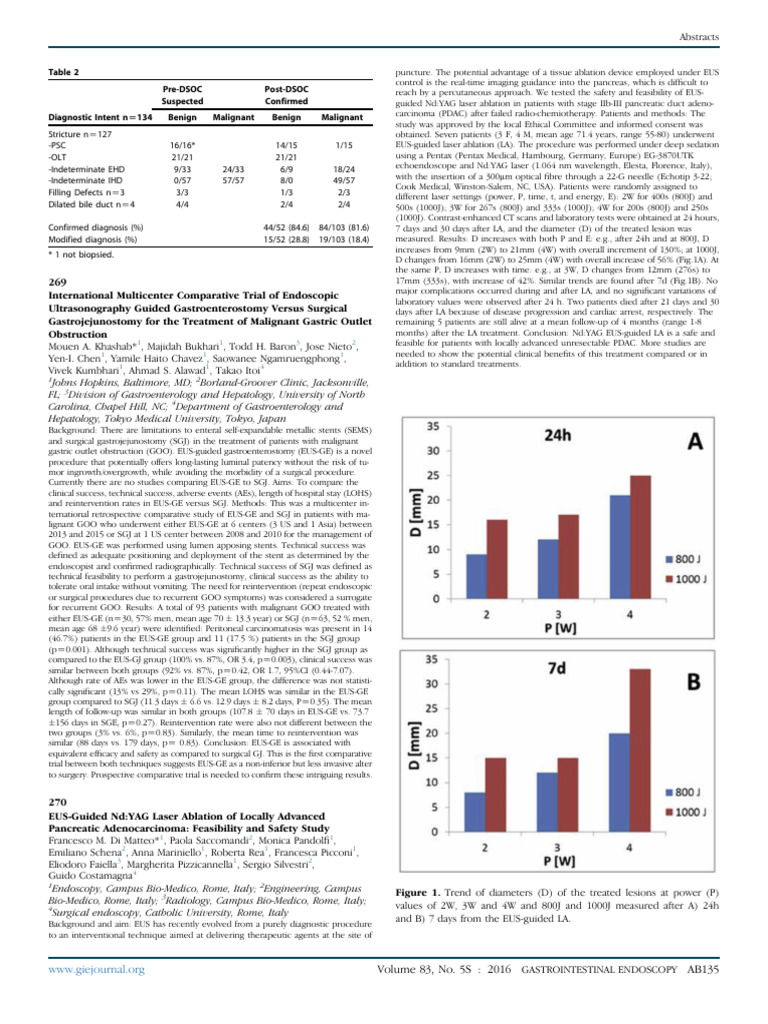 EUS-Guided Techniques for GOO Management | PDF | Clinical Medicine ...