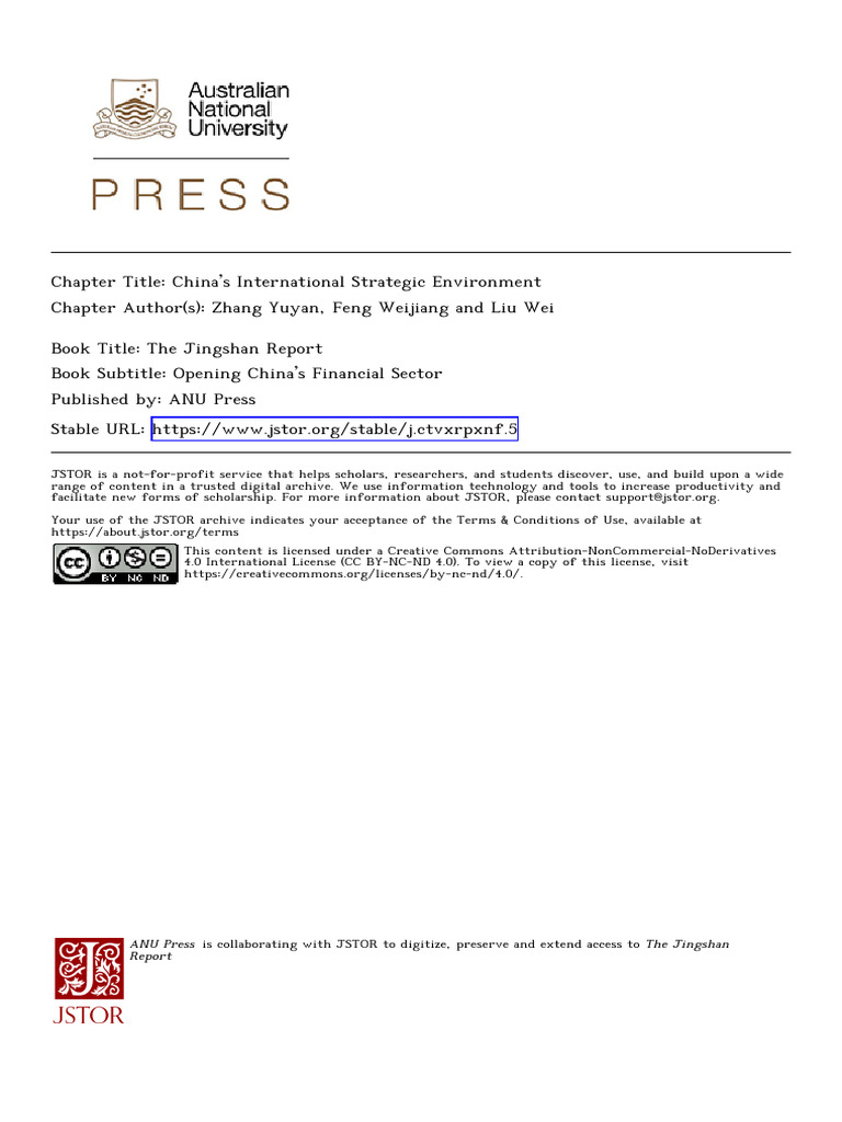 Yuyan ChinasInternationalStrategic 2020 | PDF | Economic Growth ...