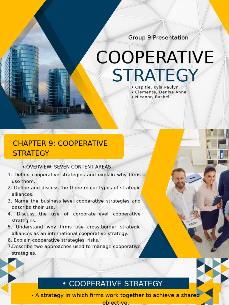 Chapter 9 - Cooperative Strategy | PDF | Competitive Advantage ...