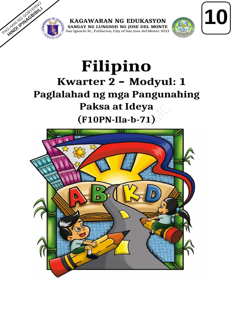 Fil.10-Q2-M1-Paglalahad NG Pangunahing Paksa at Detalye | PDF
