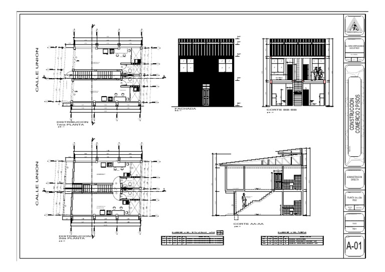 ARQUITECTURA (Planta - Cortes - Elevaciones) - Model | PDF